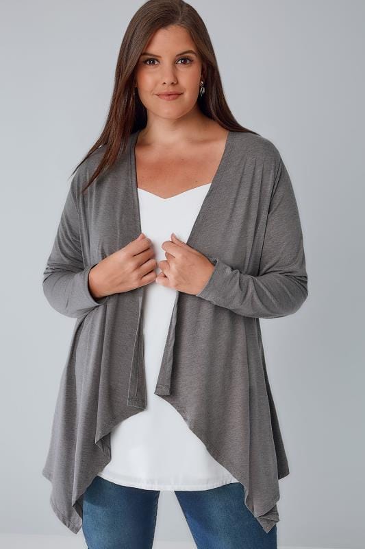 Womens Plus Size Jersey Cardigans